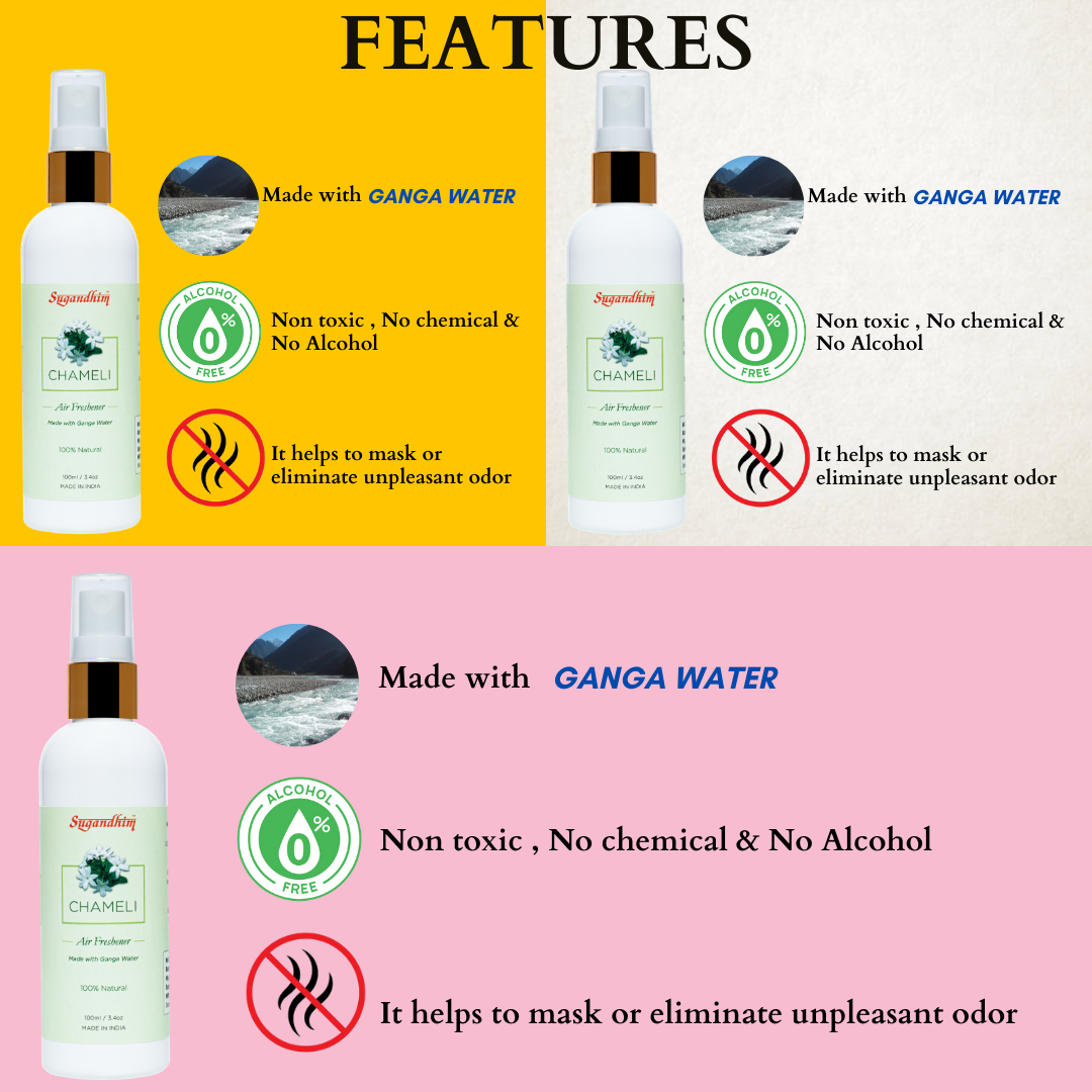 Buy Floral Trio Air Freshener – Champa, Chameli & Rose Scent