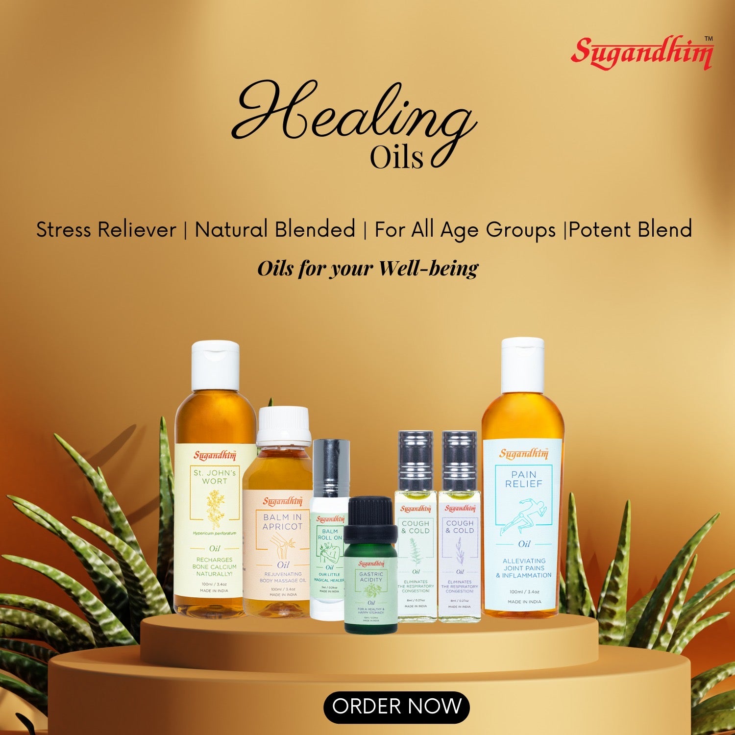 Natural Healing Oil Range