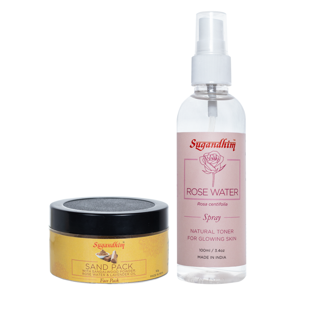 Sand Pack & Rose Water Spray - 50gmsX1 & 100mlX1