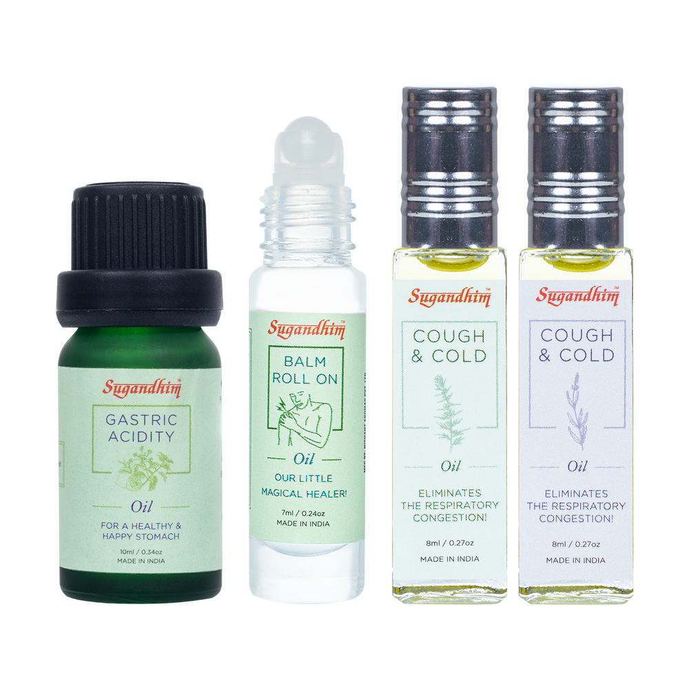 Gastric Acidity, Balm Roll-On & Cough-Cold Roll-Ons - 10mlX1, 7mlX1, 8