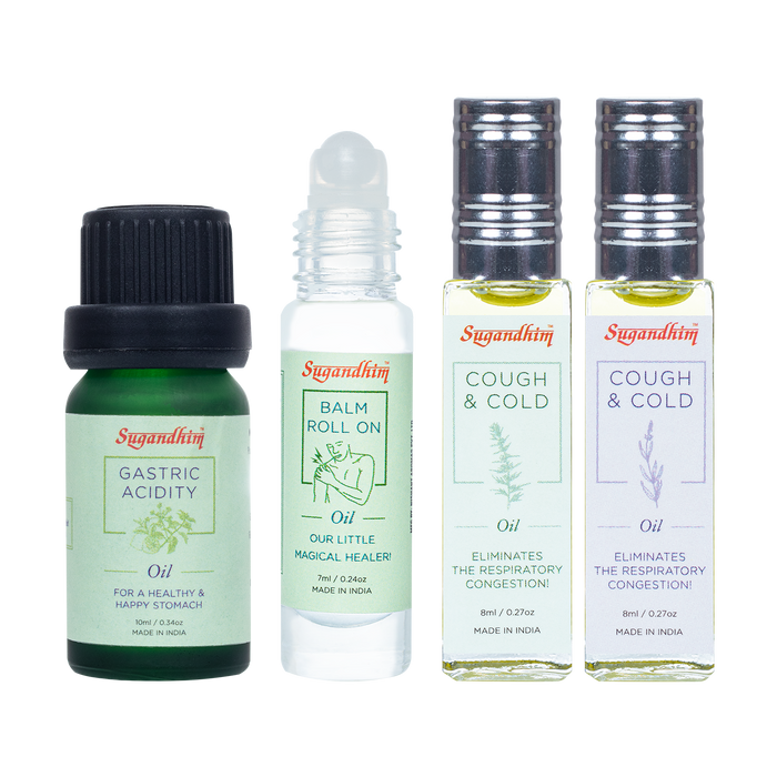 Gastric Acidity, Balm Roll-On & Cough-Cold Roll-Ons - 10mlX1, 7mlX1, 8