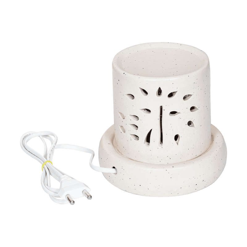 Electric Diffuser in Cream & Black Dots with Lemongrass Oil – Sugandhim